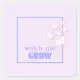 Watch me grow, Motivational, Inspirational, Preppy Square Sticker | Zazzle
