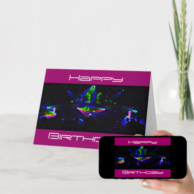 Watch The DJ Spin birthday card | Zazzle