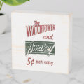 Watchtower & Awake Wooden Box Sign | Zazzle