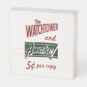 Watchtower & Awake Wooden Box Sign | Zazzle
