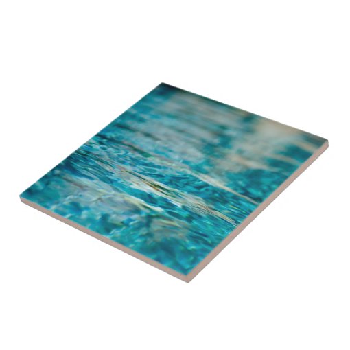 Water Abstract Blue Green Turquoise Aqua Sea Tile | Zazzle