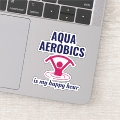 Water Aerobics Aquatic Exercise Fitness Sticker | Zazzle