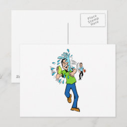 Water Balloon Fight Postcard | Zazzle