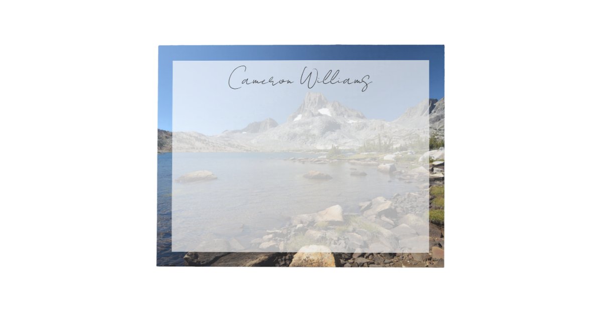 Water | Banner Peak Thousand Island Lake Notepad | Zazzle