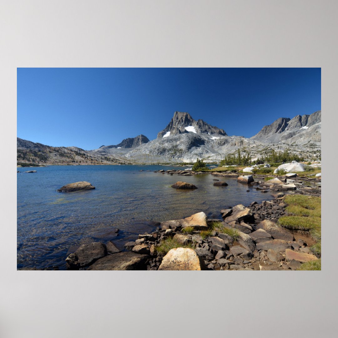 Water | Banner Peak Thousand Island Lake Poster | Zazzle