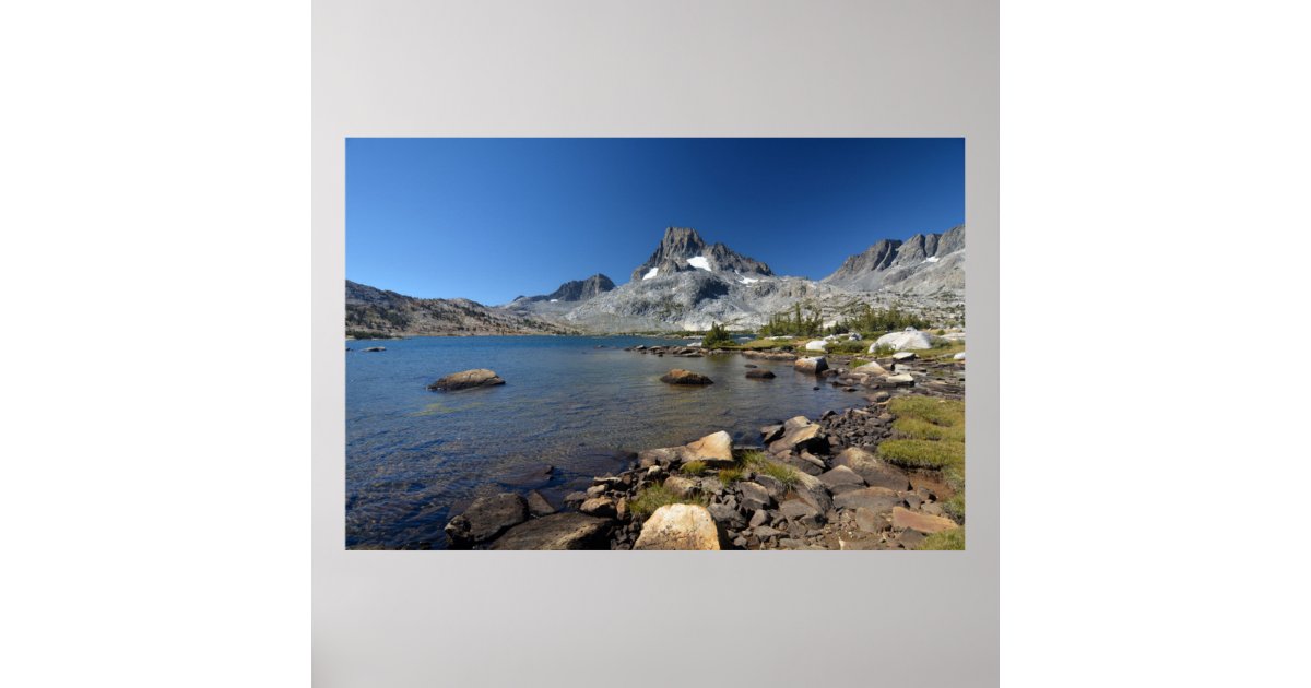Water | Banner Peak Thousand Island Lake Poster | Zazzle