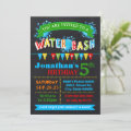 Water Bash Birthday Summer Party Primary Colors Invitation | Zazzle
