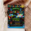 Water Bash Summer Boy Birthday Party Invitation | Zazzle