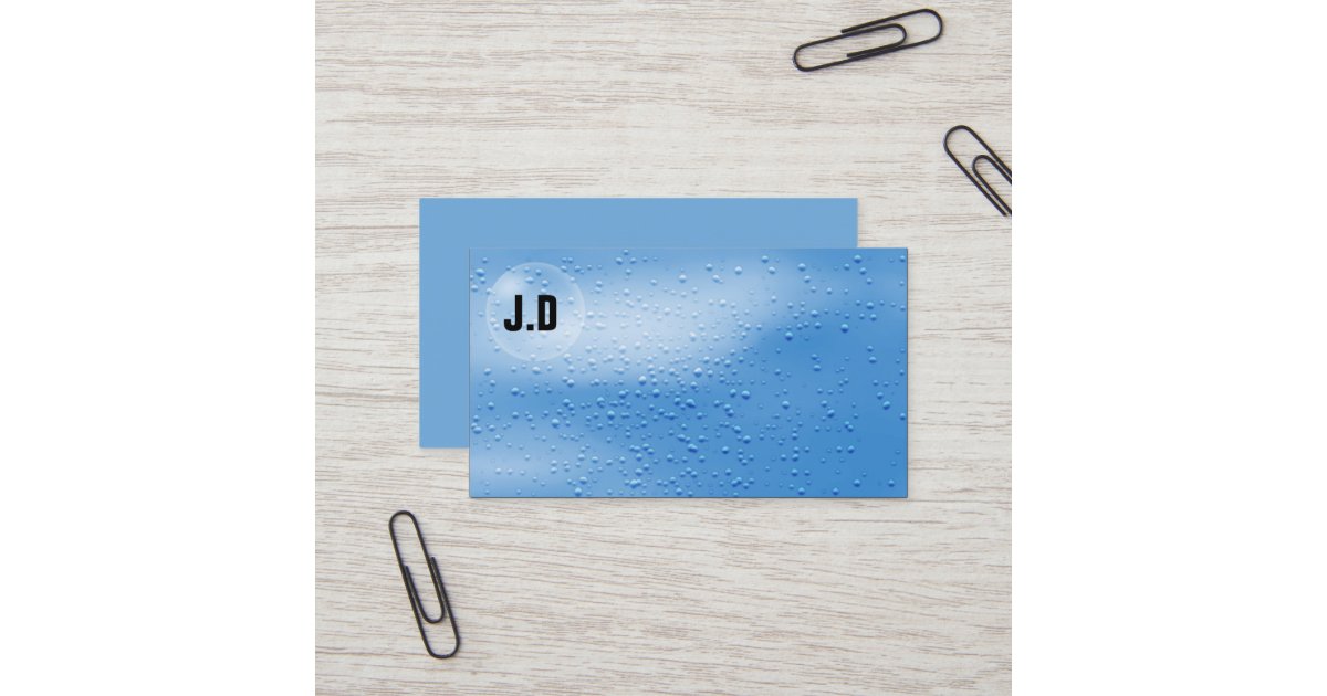 Water bubbles business Cards | Zazzle.com