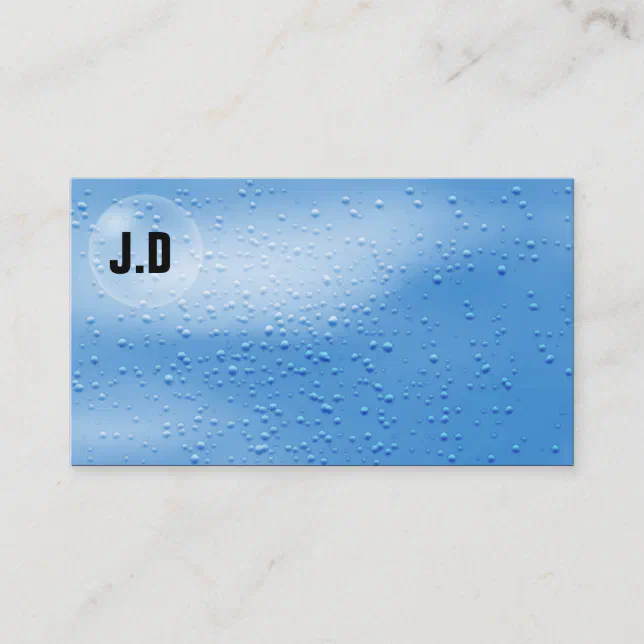 Water bubbles business Cards | Zazzle