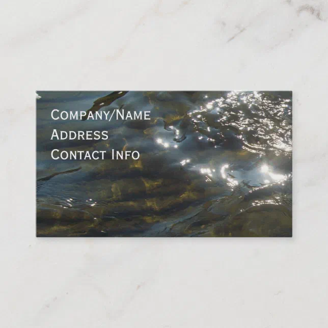 Water Business Card | Zazzle