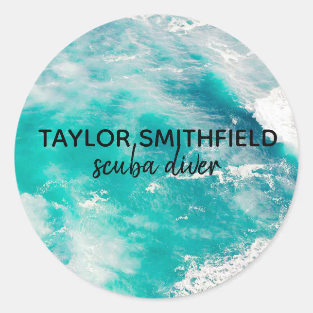 Water Classic Round Sticker | Zazzle