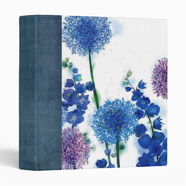 water color garden scrapbook binder | Zazzle