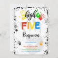Water Color High Five Birthday Invitation | Zazzle