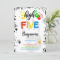 Water Color High Five Birthday Invitation | Zazzle