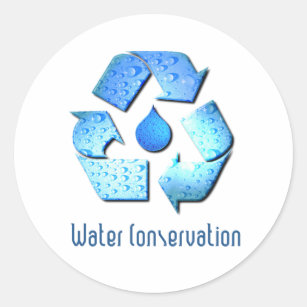 Conserve Water Stickers | Zazzle