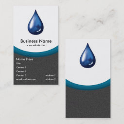 Water Drop business card | Zazzle