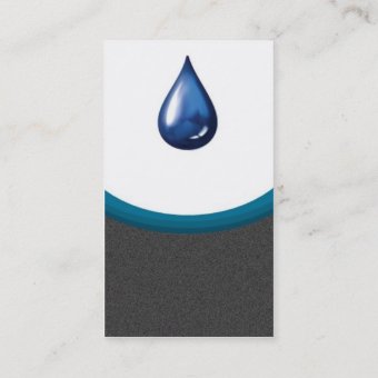 Water Drop business card | Zazzle