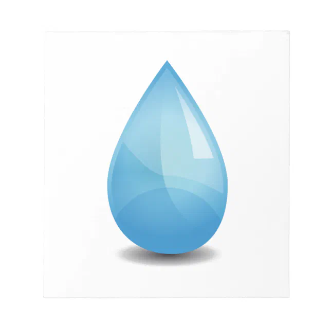 Water drop notepad | Zazzle