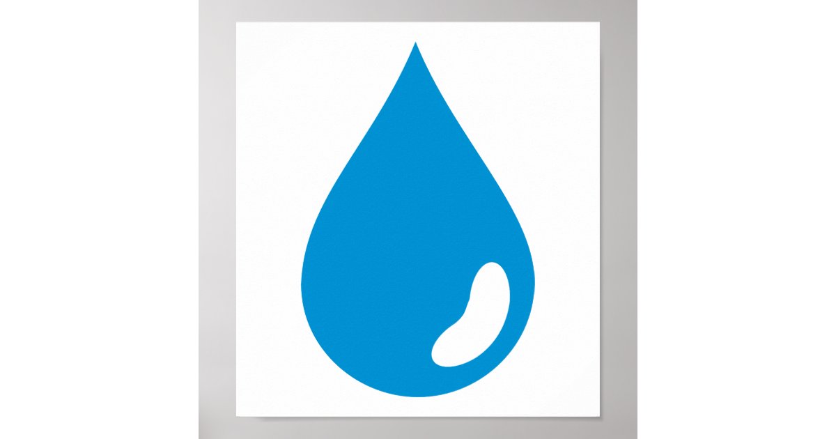 Water drop poster | Zazzle