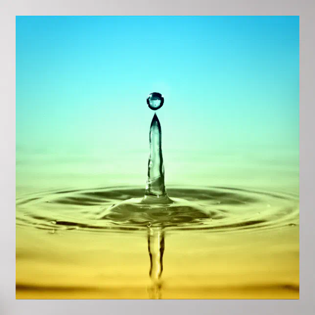 Water drop poster | Zazzle