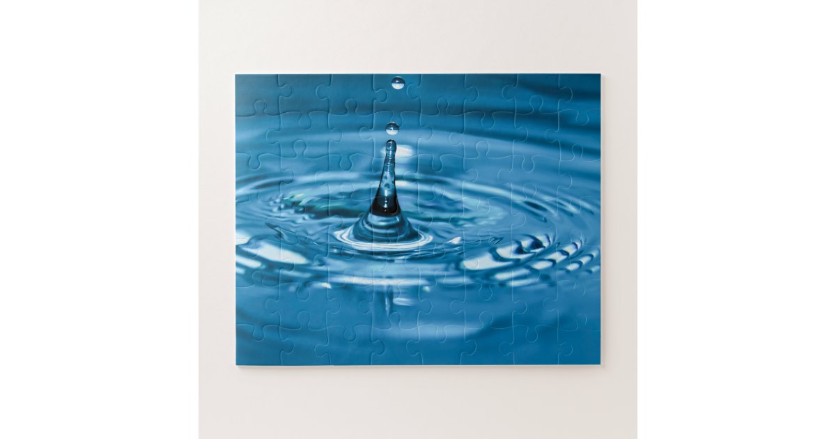 water droplett looking face jigsaw puzzle | Zazzle