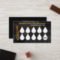 Water Drops Car Wash QR Code Loyalty Card | Zazzle