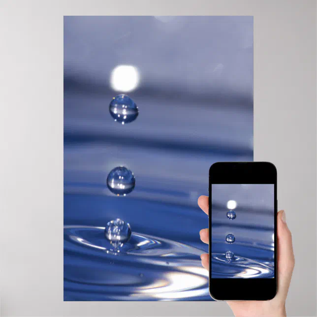 Water Drops Poster | Zazzle