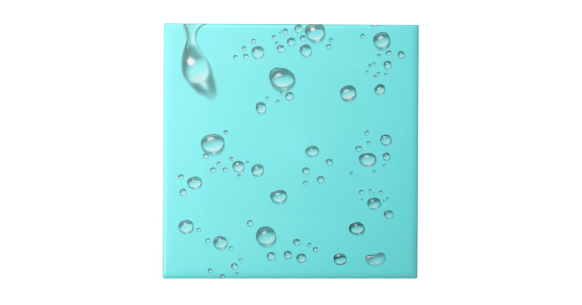 Water Drops Tile | Zazzle