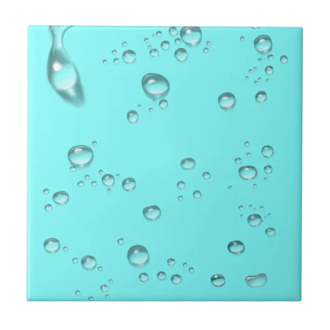 Water Drops Tile | Zazzle