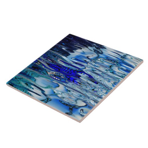 Water effect ceramic tile | Zazzle