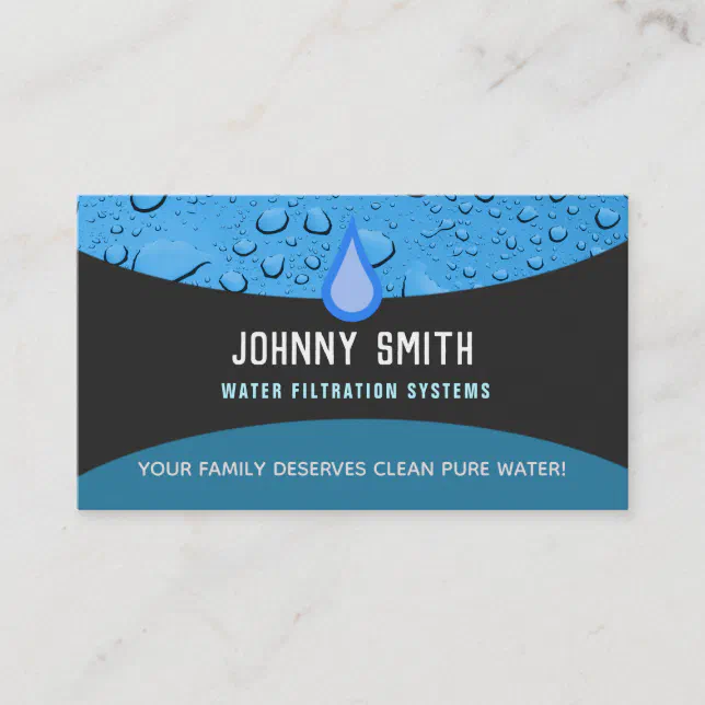 Water Filter Business Cards | Zazzle