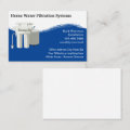 Water Filtration Systems Theme Business Cards | Zazzle