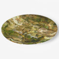 Water from Hot Springs Green-Gold Nature Paper Plates | Zazzle