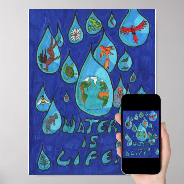 Water is Life Poster | Zazzle