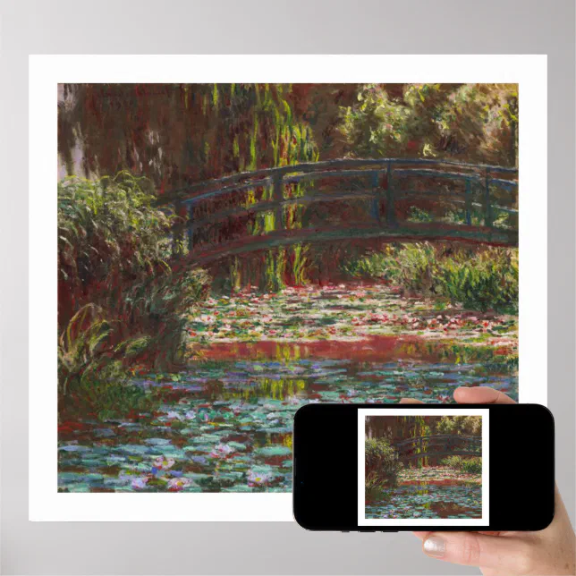 Water Lilies and Japanese Bridge by Claude Monet Poster | Zazzle