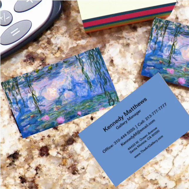 Water Lilies Business Card | Zazzle