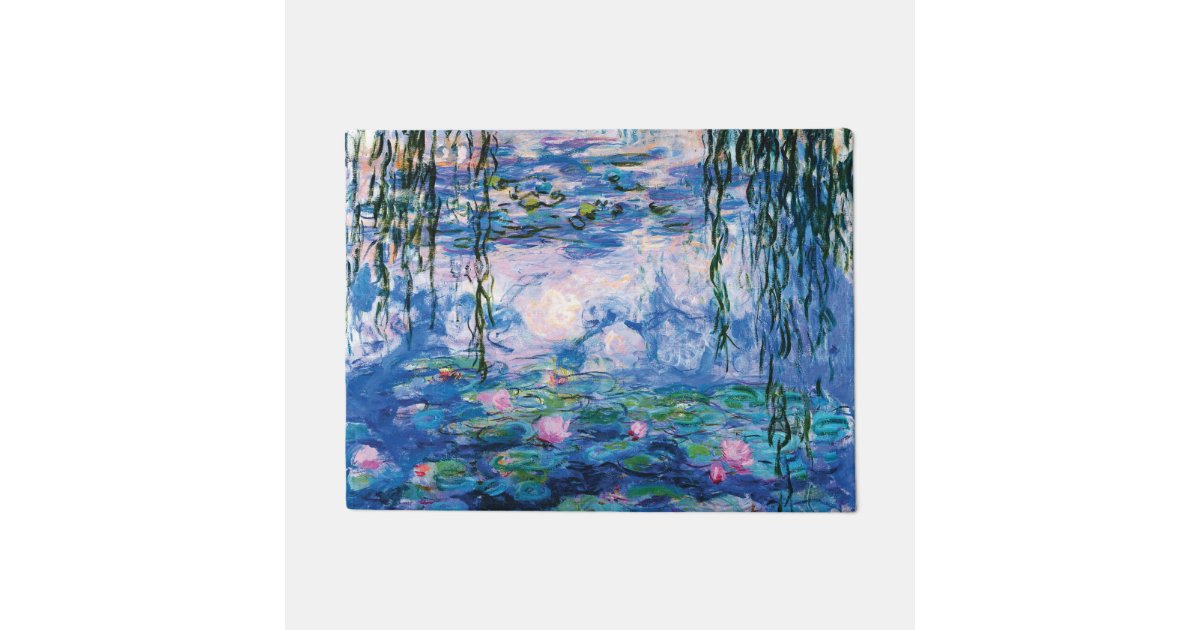 Water Lilies by Claude Monet Doormat | Zazzle