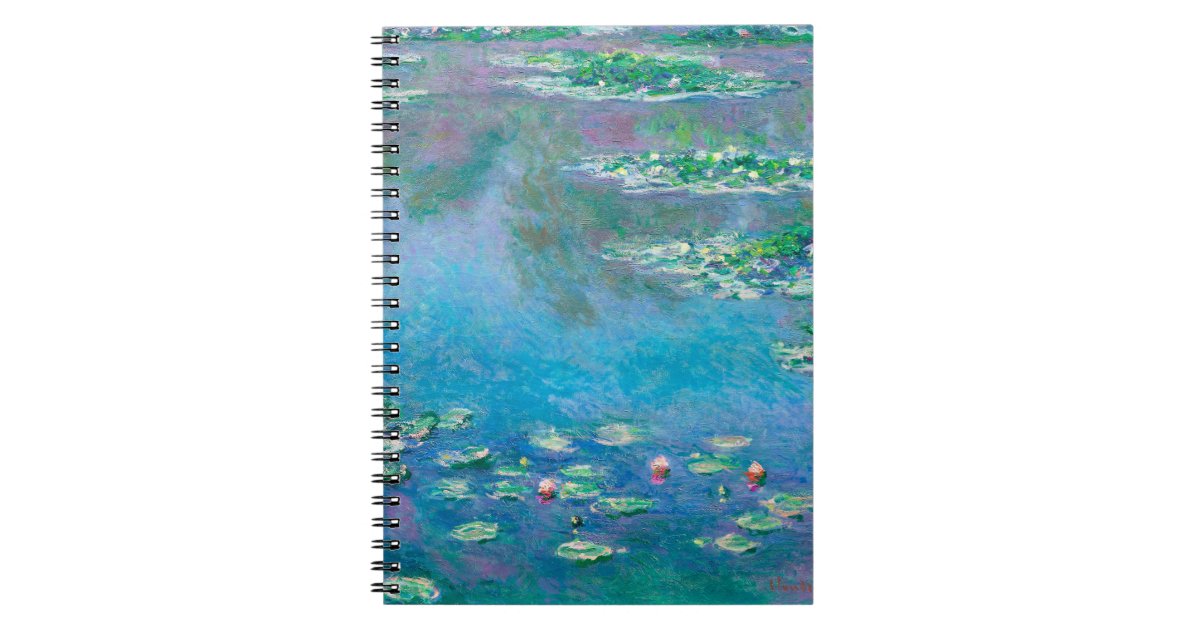 Water Lilies by Claude Monet Notebook | Zazzle