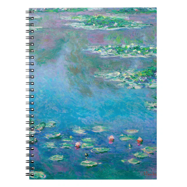 Water Lilies by Claude Monet Notebook | Zazzle