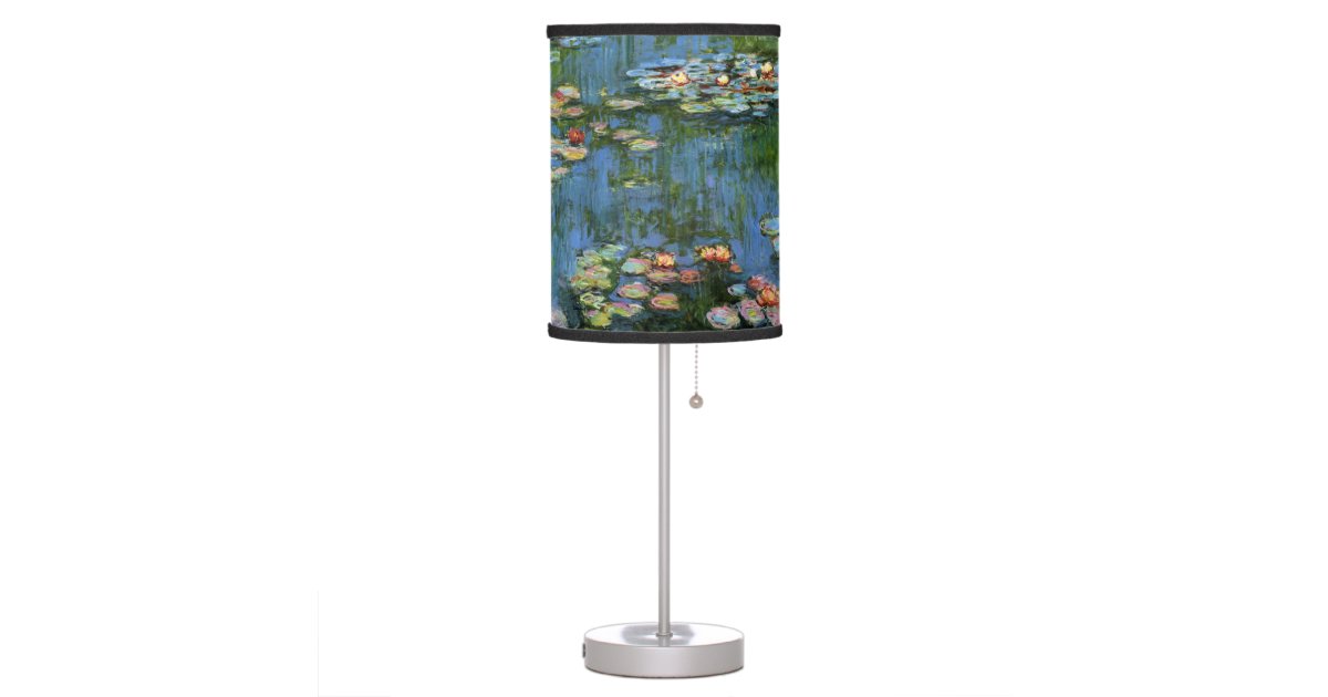 Water Lilies by Monet Table Lamp | Zazzle