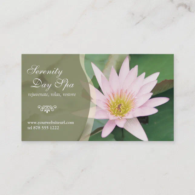 Water Lily Business Card | Zazzle
