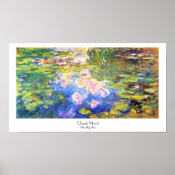 Water Lily Pond Claude Monet Poster | Zazzle
