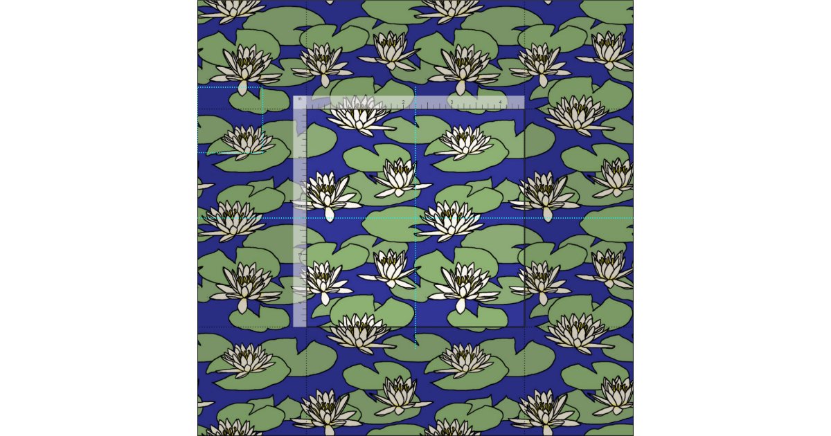 water lily textile pattern fabric | Zazzle