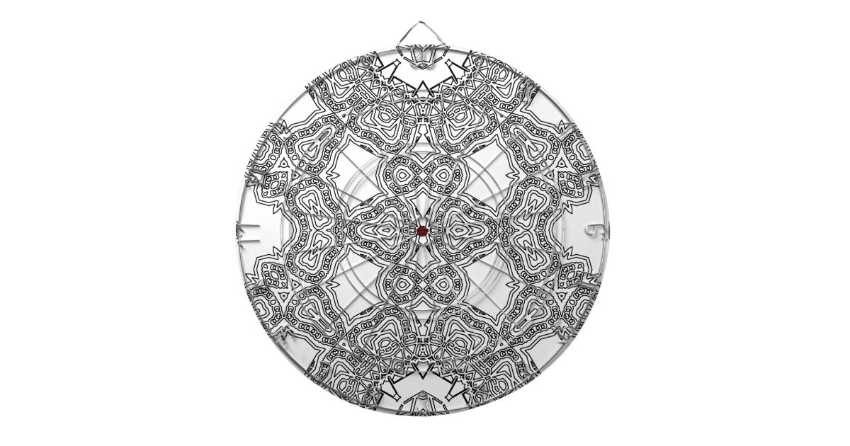 Water Line Loops Dart Board | Zazzle