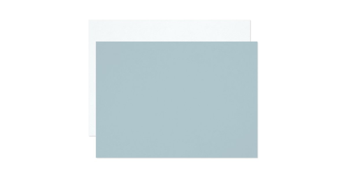 Water Muted Light Blue Solid Color Background Card | Zazzle