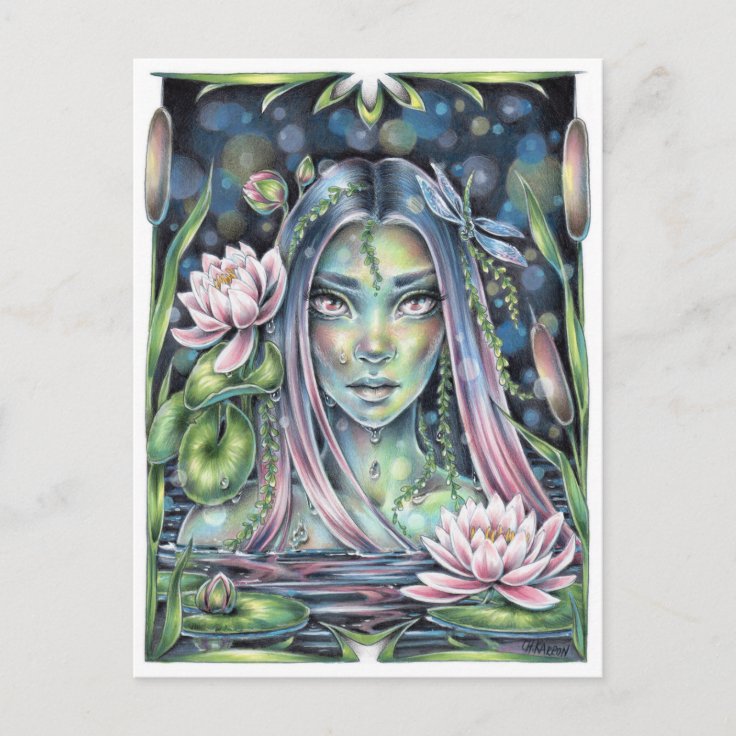 Water Nymph Postcard | Zazzle