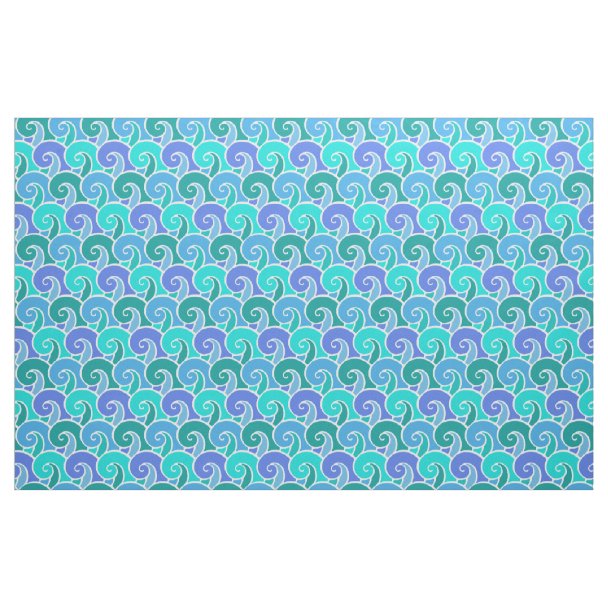 Summer Beach Pattern Fabric | Zazzle