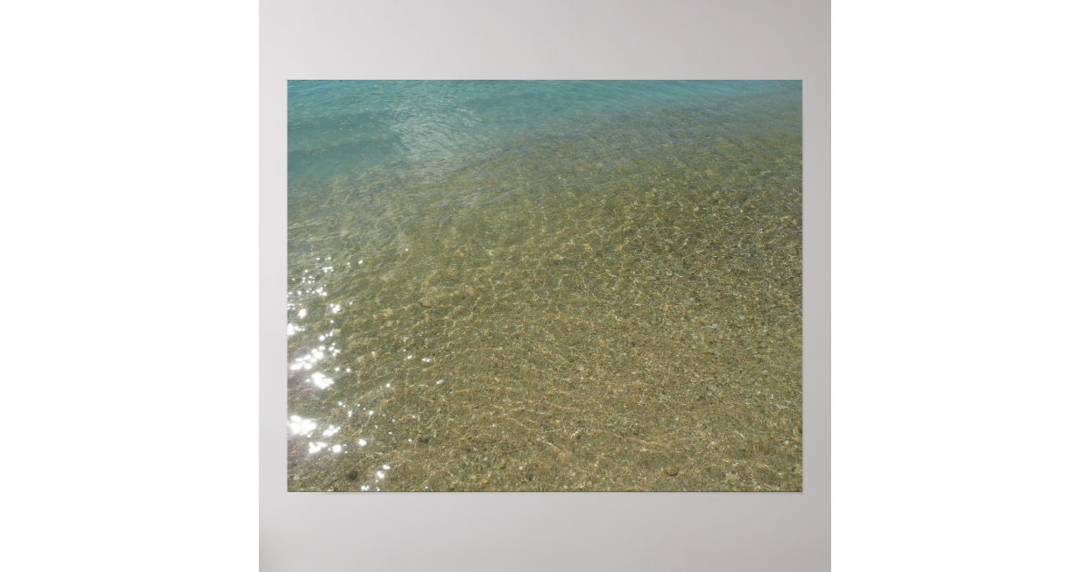 Water on the Beach I Abstract Nature Photography Poster | Zazzle