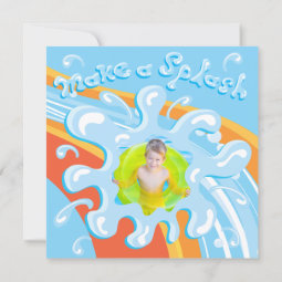 Water Park Pool Party Invitation | Zazzle